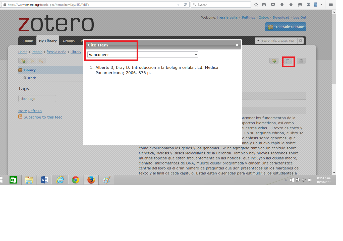 conociendo el mundo de la medicina: USO DE ZOTERO