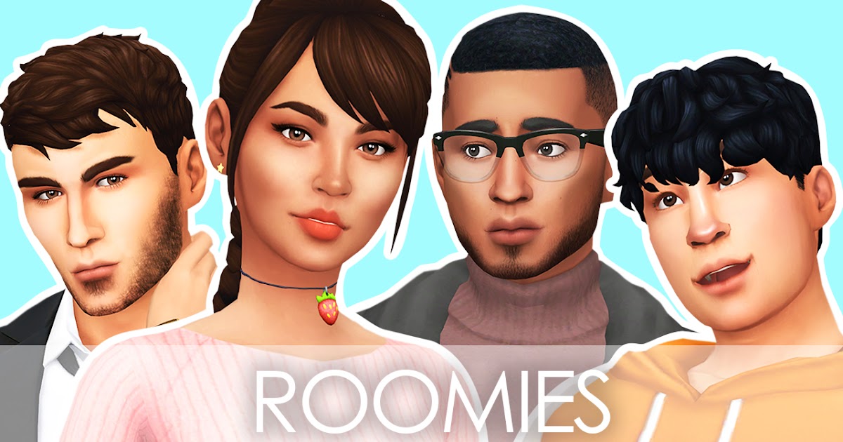 THE SIMS 4 // TOWNIE MAKEOVER // ROOMIES HOUSEHOLD | ROSIESIMS