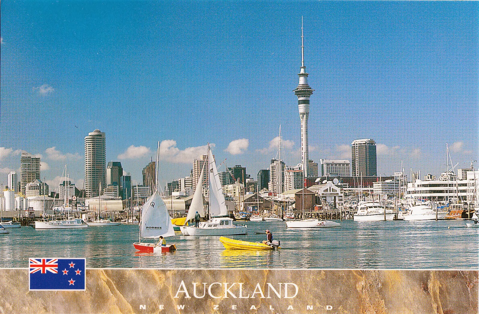 My postcard and stamp week: New Zealand: Auckland
