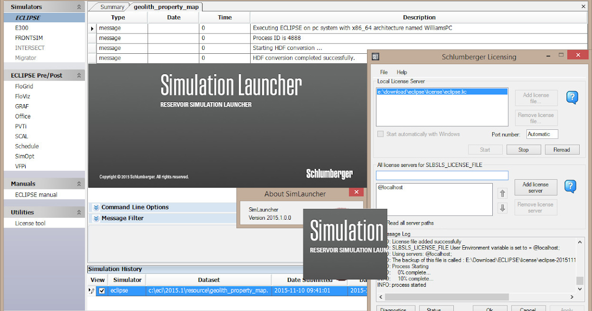 Schlumberger ECLIPSE 2015.1 ~ Simulación de Procesos Químicos