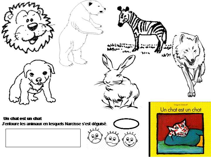 Maternelle: Un chat est un chat par Grégoire Solotareff, compréhension