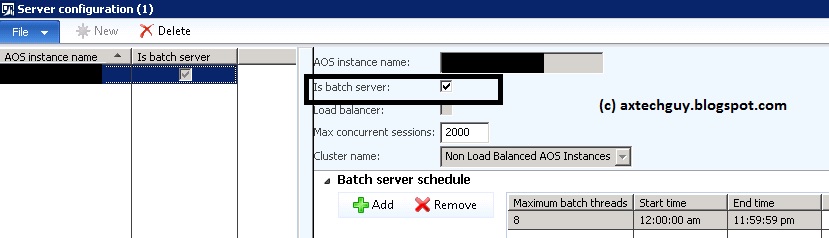Dynamics AX/D365 FinOps Technical Blog: Batch jobs in AX 2012