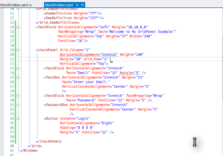 Dashboards(fx): WPF GridPanel Tutorial