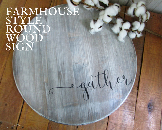 Northwoods Attic: Round Distressed Farmhouse Style Wood Signs