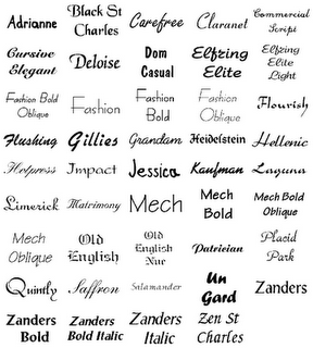 The Cpuchipz Tattoo Ideas: popular tattoo fonts