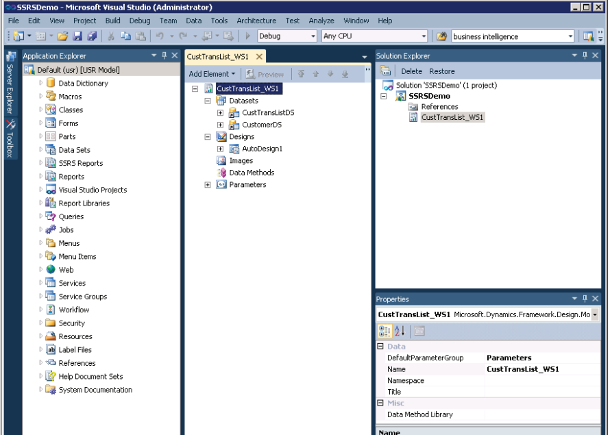 Microsoft Dynamics AX/365: Edit Existing Reports