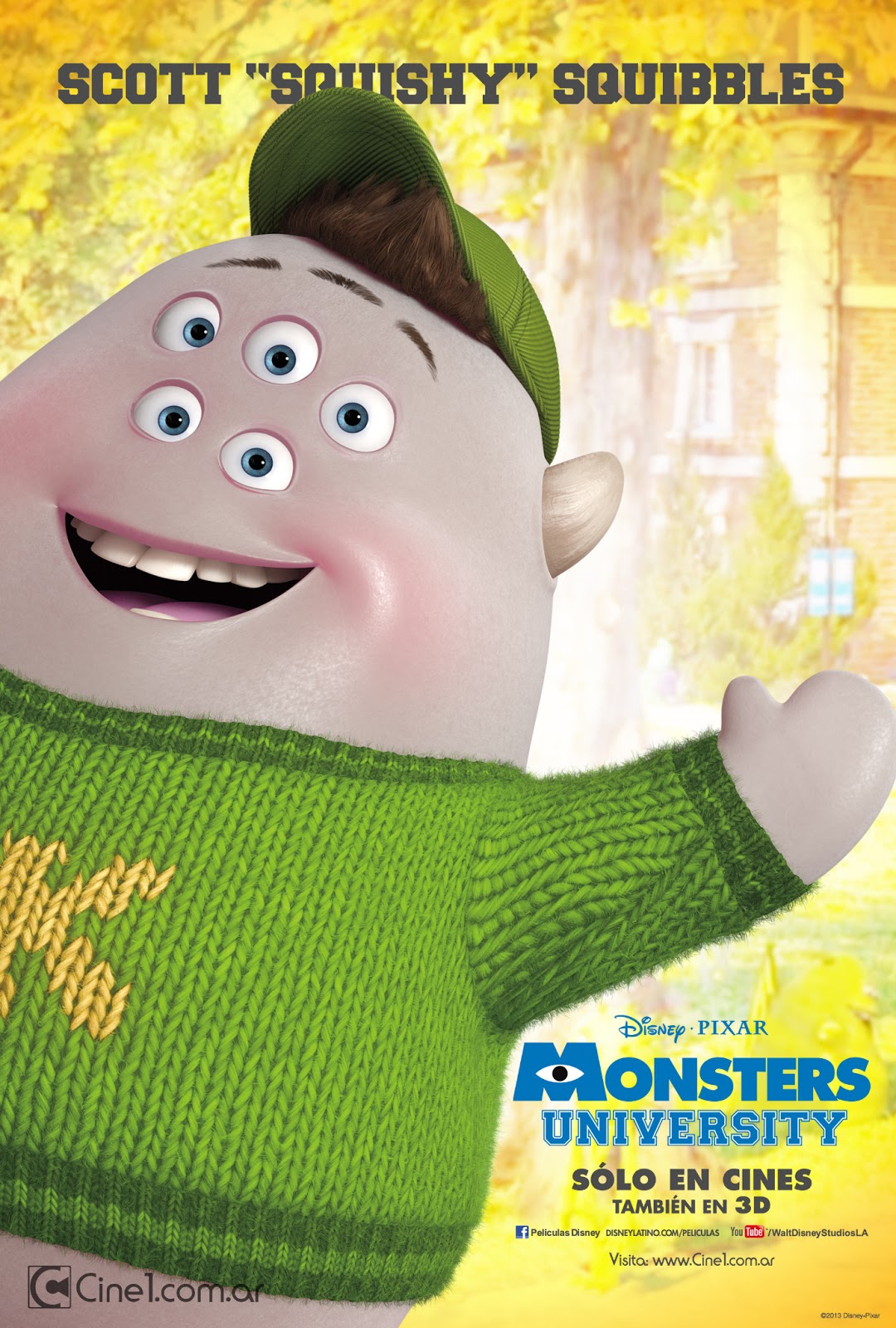 Universidade Monstros | Posters Promocionais | Pixar Brasil Blog