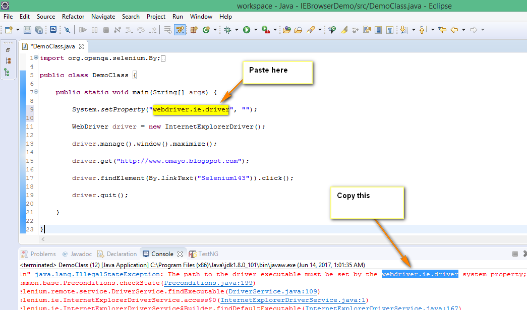 Selenium By Arun Executing Selenium 2 Automation Scripts On Internet Explorer 11 Browser