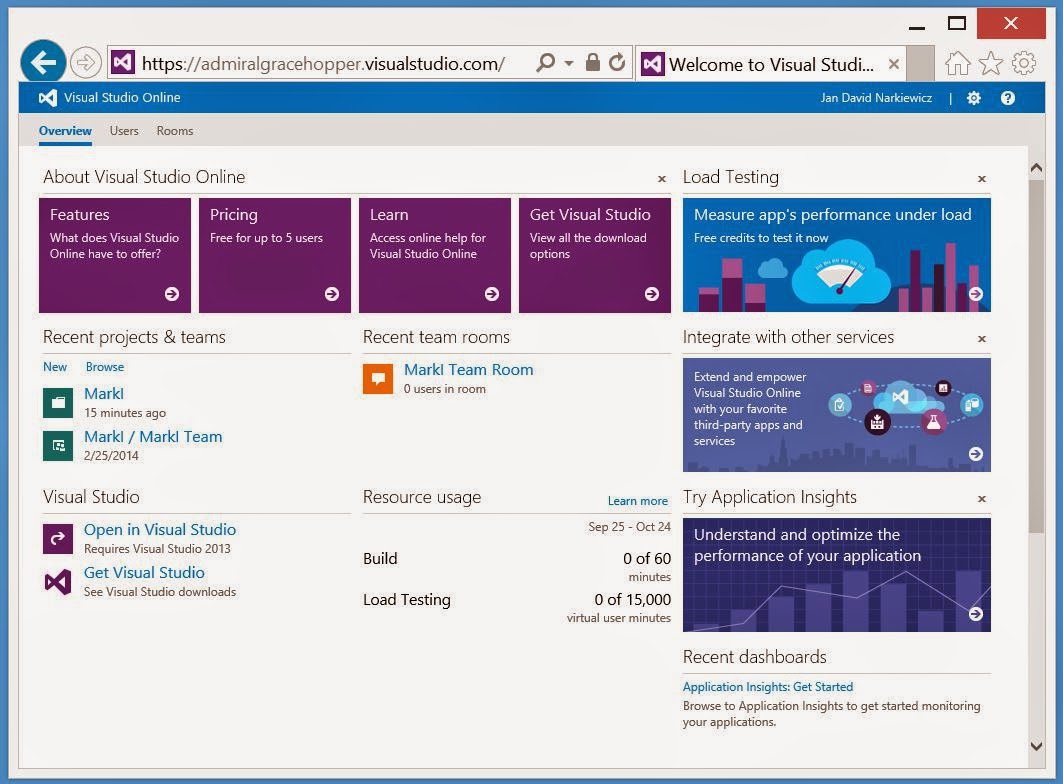 Jan David Narkiewicz (Developer): Visual Studio Online (cloud hosted ...