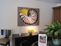 Paintings By Tracy Effinger Upton: Nautilus Shell on Cappuccino