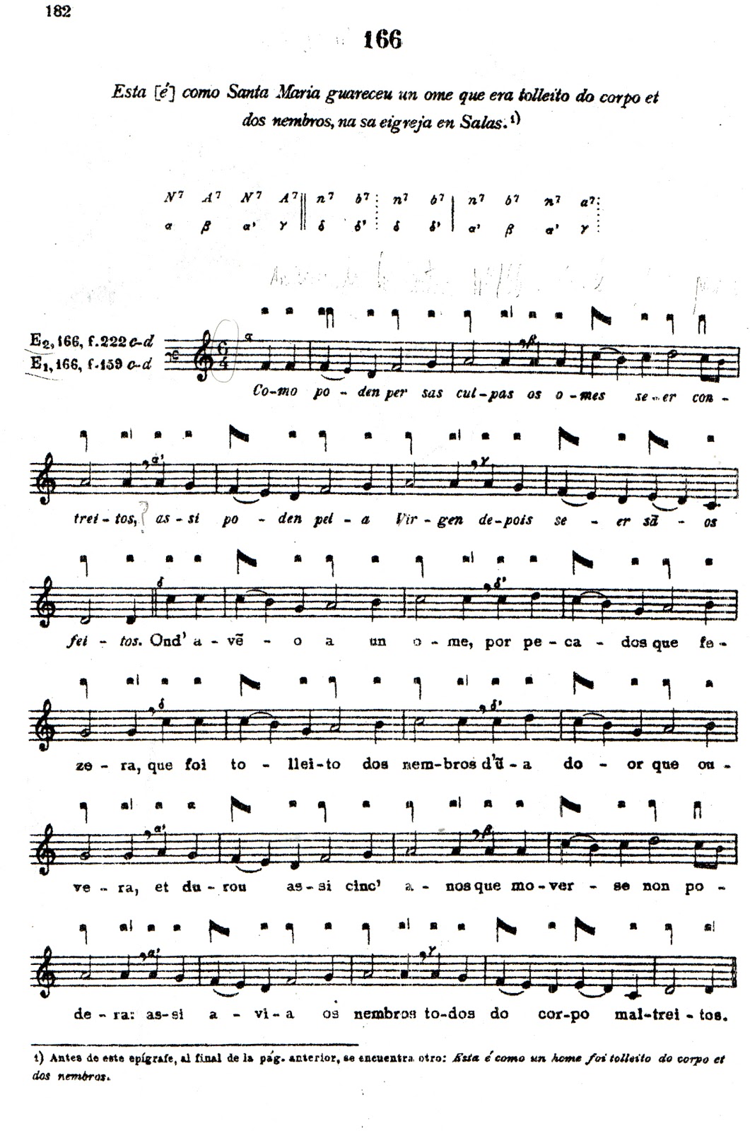 Cometarios de audiciones analisis musical PAU: CANTIGA 166: COMO PODEN PER SAS CULPAS. Cantigas ...