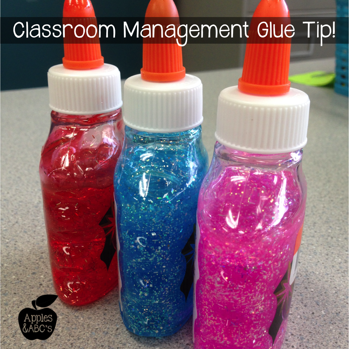 Freebielicious: Glitter Glue Classroom Management Trick
