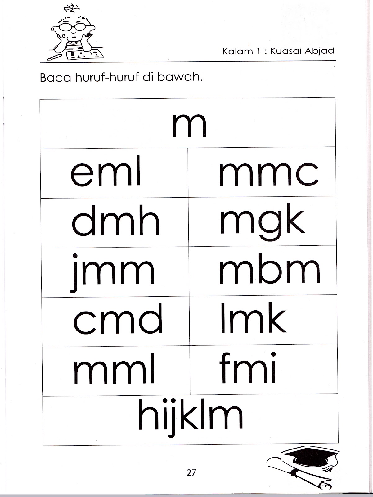 Senorok Membaca ABC: KALAM 1 ( Kuasai Abjad )
