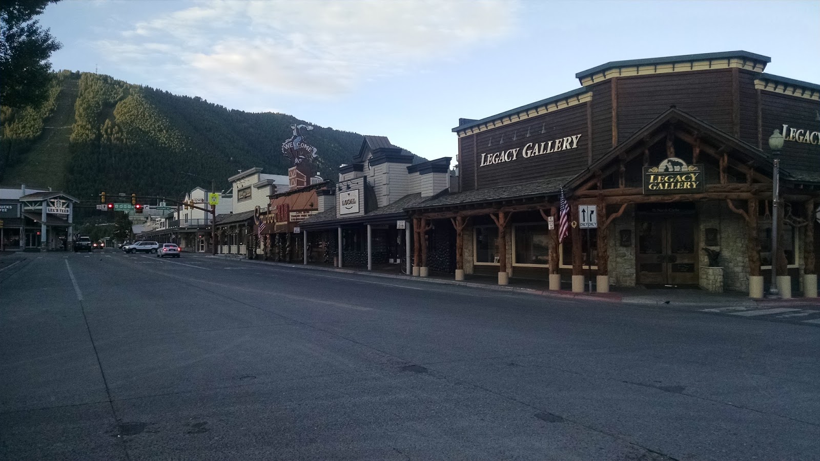 Running on Eddie: Downtown Jackson Hole Wyoming Run