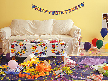 Domesticpedia: Cleaning the Mess after Your Kids's Birthday Party