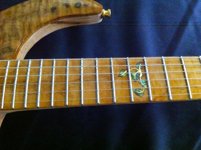 Jim's page: Very Thin Electric Guitar - Maple and Pecan