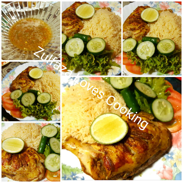 ZULFAZA LOVES COOKING: Chicken Madhbi With Rice