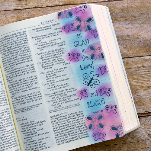 SRM Stickers: Be Glad Bible Journaling by Christine