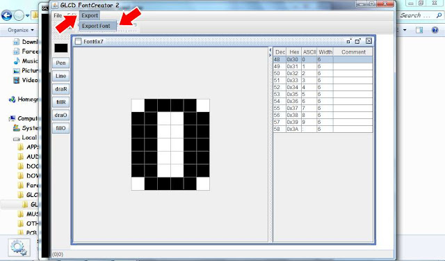 Cara Membuat Font Header DMD Arduino - Fareed Read's Blog