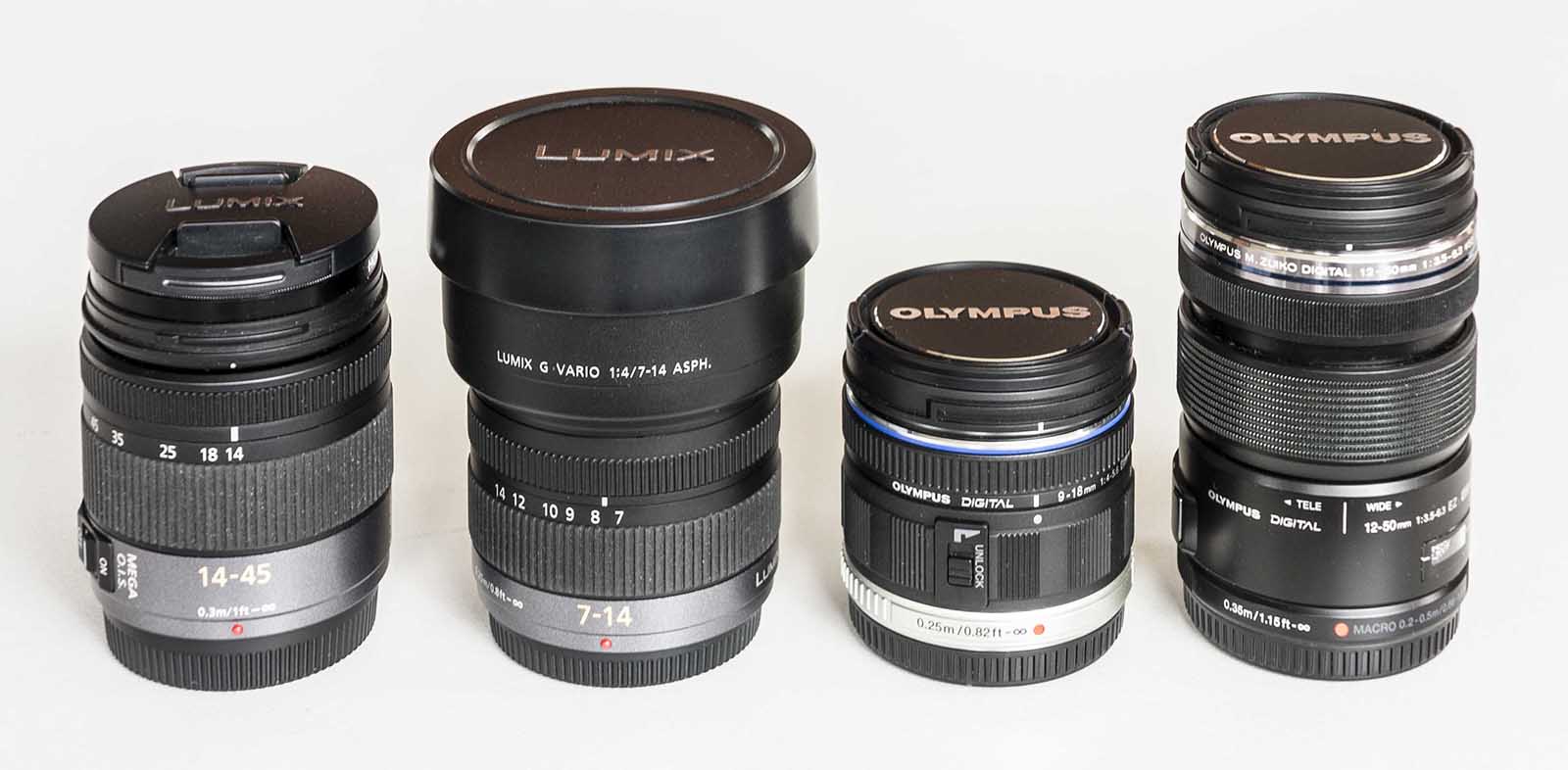 Camera Ergonomics M43 Super Wide Angle Zoom Lens Comparison