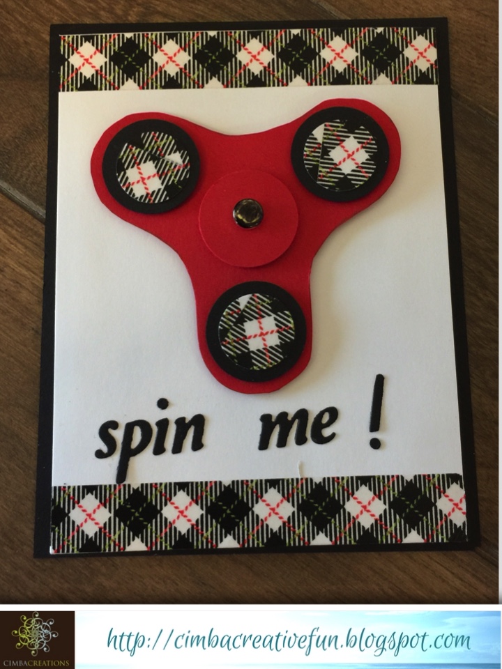 Cimbacreativefun: Fidget Spinner Cards