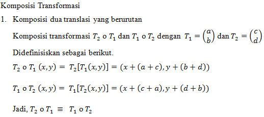 Tranformasi Geometri ~ Be Smart with Math