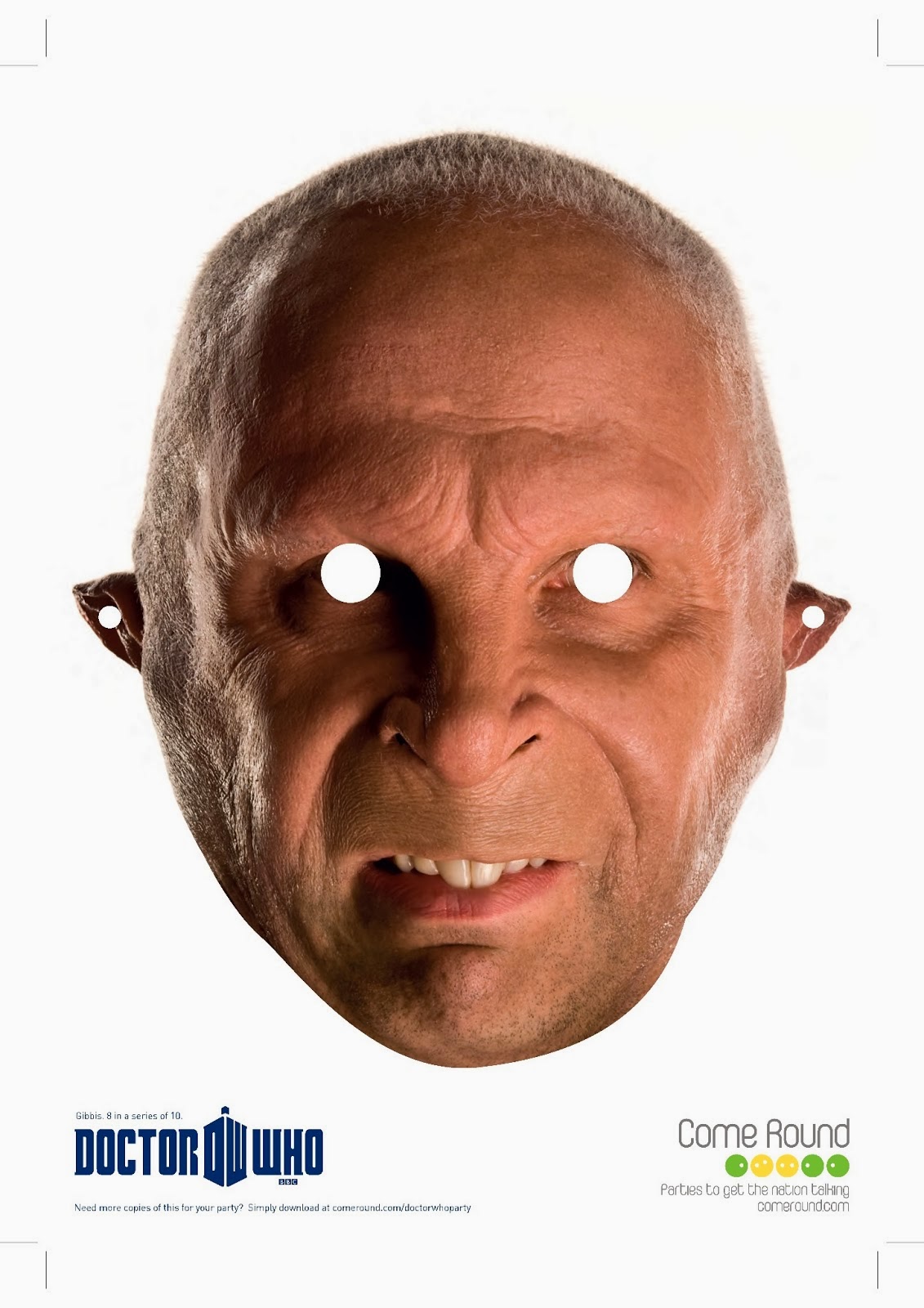 Dr. Who Free Printable Masks. - Oh My Fiesta! in english