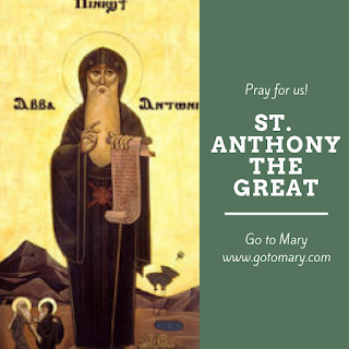 Saint Anthony the Great - Go to Mary Blog