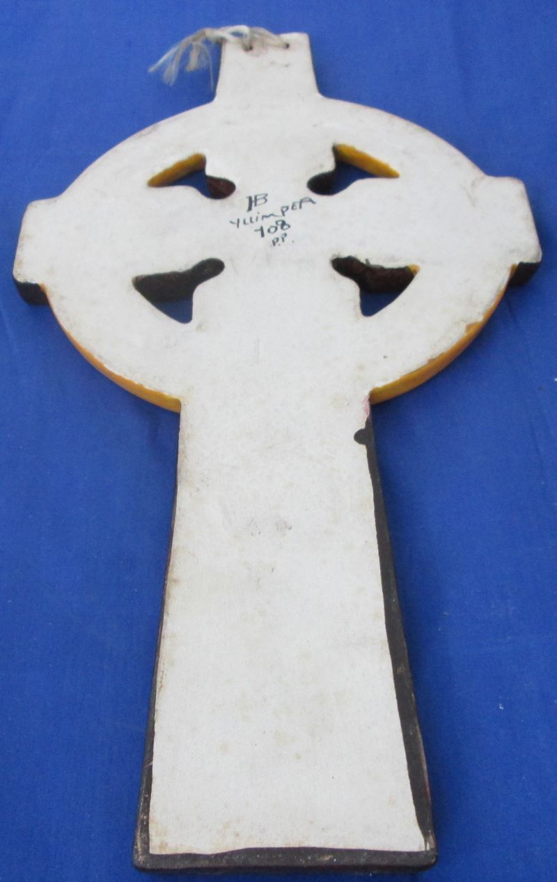HB Quimper Breton Celtic cross, circa 1950 - SOLD