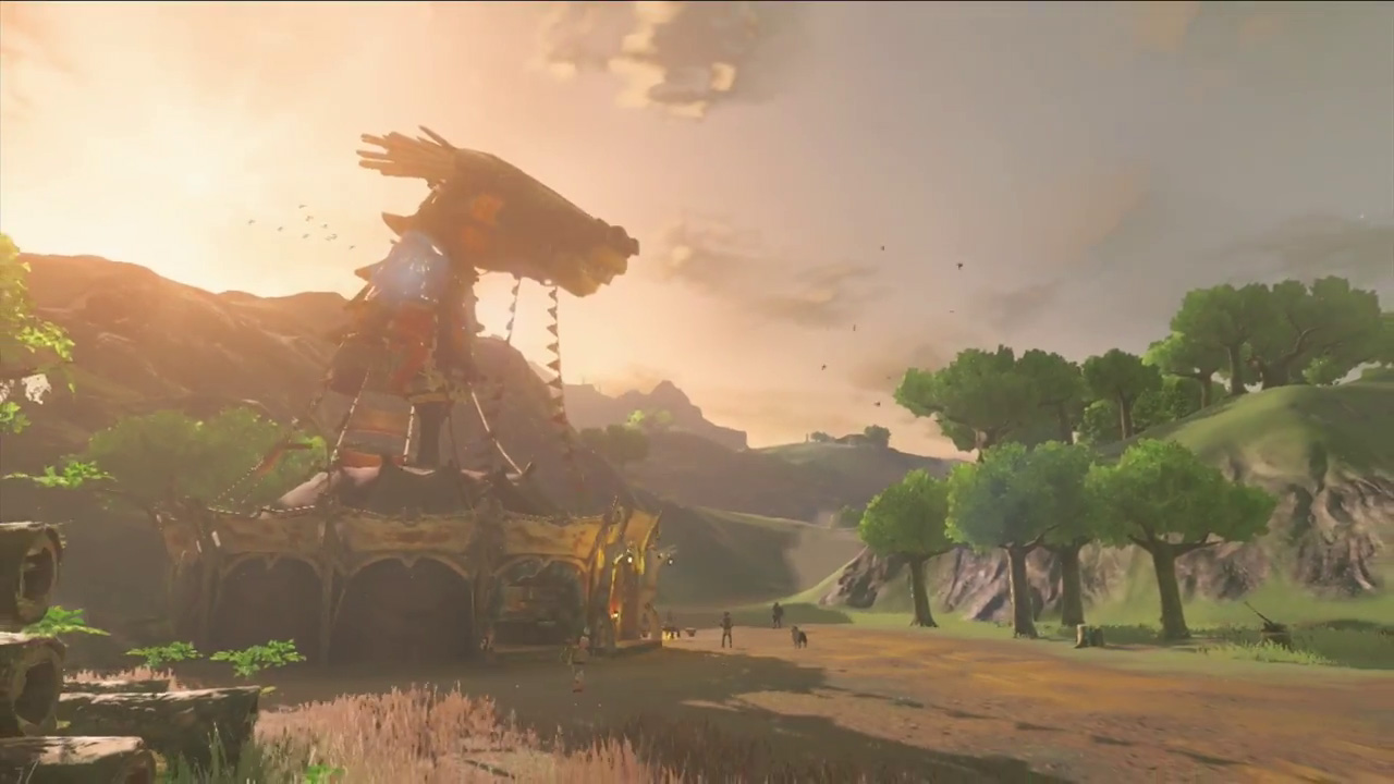 New BotW weekly screenshot showing settlement and NPC. : r/truezelda