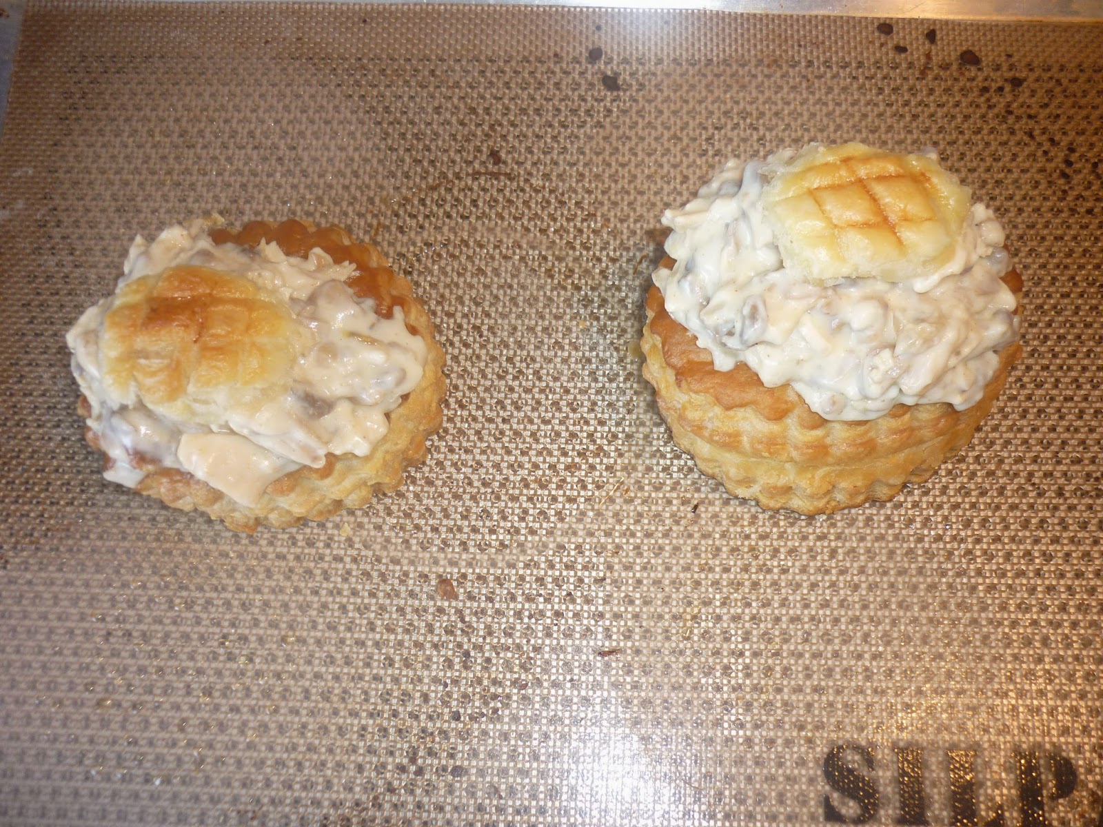 La cuisine de Mimi: Bouchée à la reine au poulet rôti et aux ...