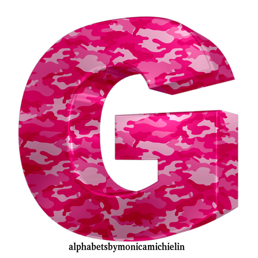 Monica Michielin Alphabets: PINK CAMOUFLAGE ALPHABET PNG, #pink, # ...