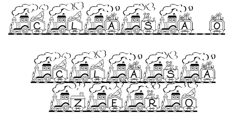 Clasa pregatitoare: Trenuletul clasei pregatitoare...