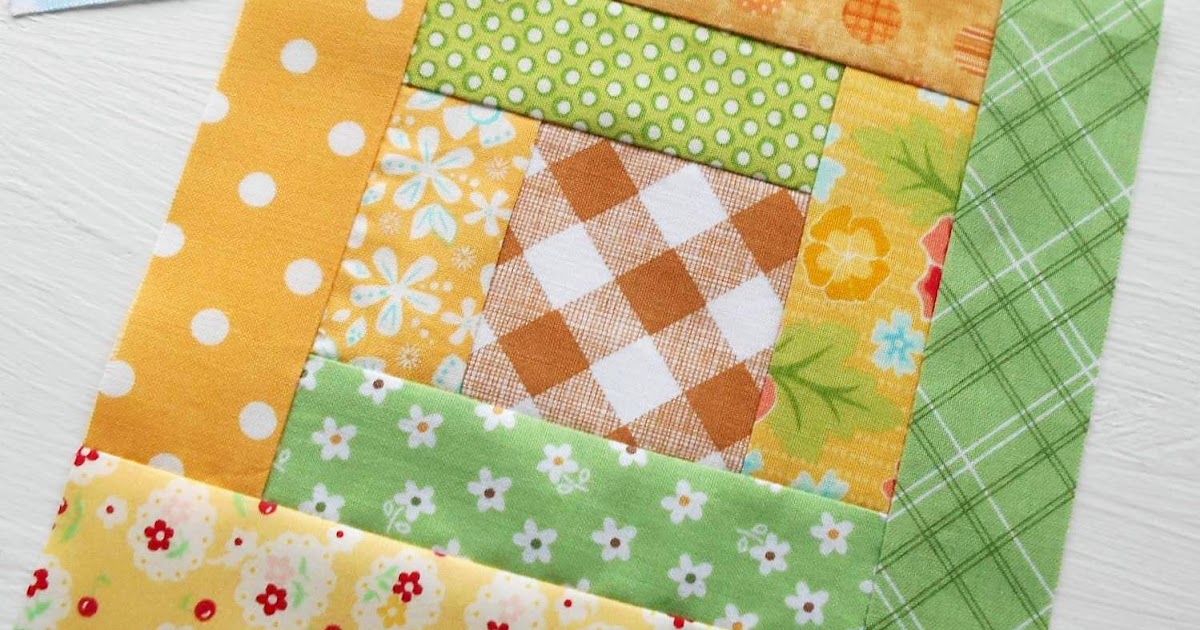 The Patchsmith: Patchsmith Sampler Block 32 - Chunky Log Cabin