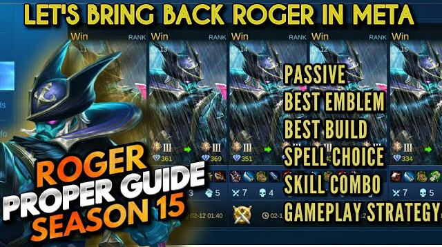 Mobile Legends: Roger Complete Guide - Best Build, Best Emblem, Skill ...