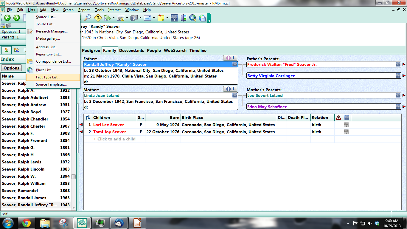 Genea-Musings: What Facts are Included in RootsMagic Software?