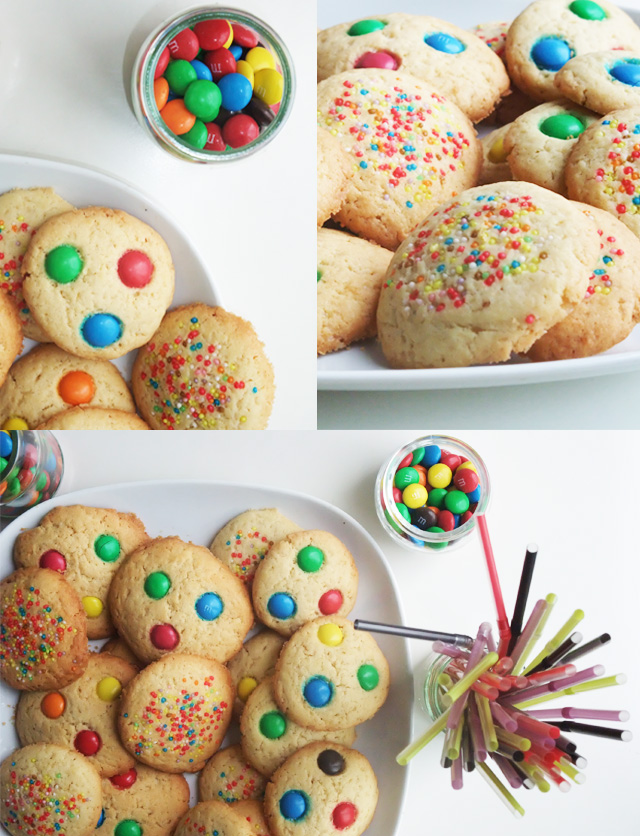 Les gourmandises d'Eloïse: Petits cookies multicolores.... Biscotti ...