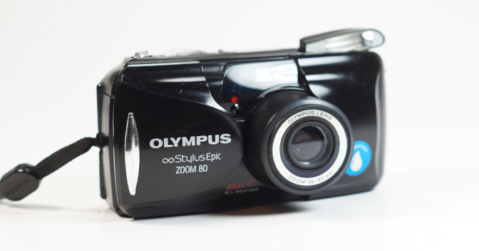 Olympus Infinity Stylus Epic Zoom 80 Film Camera 35-80mm Black All Weather