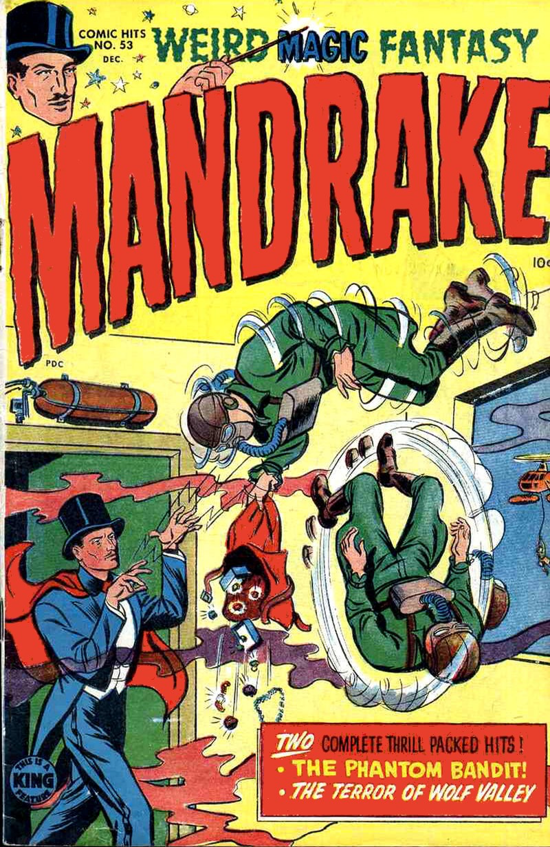 Pappy's Golden Age Comics Blogzine: Number 1244: Mandrake and the Blue ...