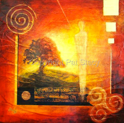 PAT STACY ART: Contemporary Abstract Landscape Art, Mixed Media Tree ...