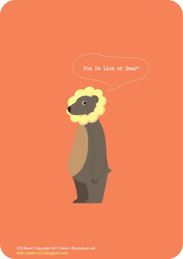 以拉實驗室＃003 可斯熊Cos Bear（自創繪本角色） | Sante's Illustration Lab