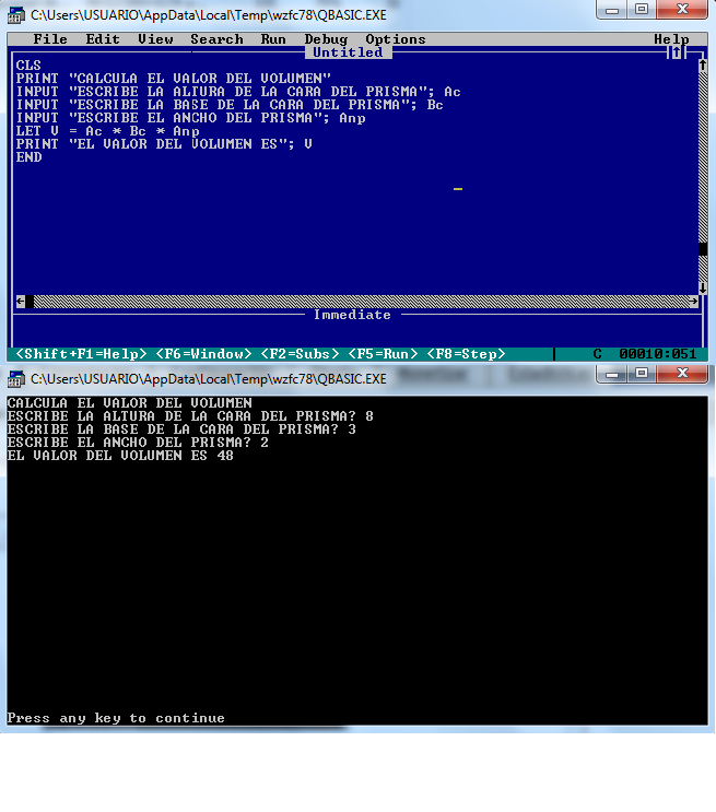 0003luis: Lenguaje de programacion QBasic