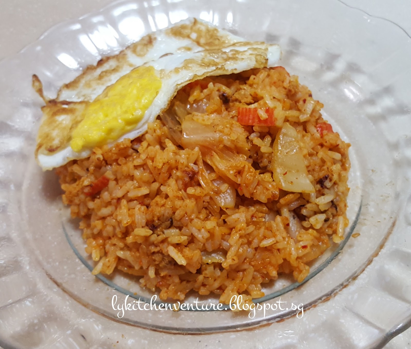 LY's Kitchen Ventures: Rice Cooker Kimchi Fried Rice