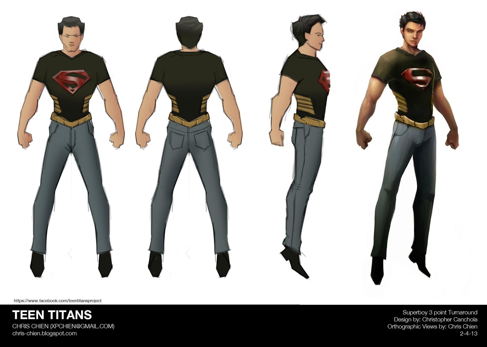 Sketchblog Chris Chien: Teen Titans Concept Work