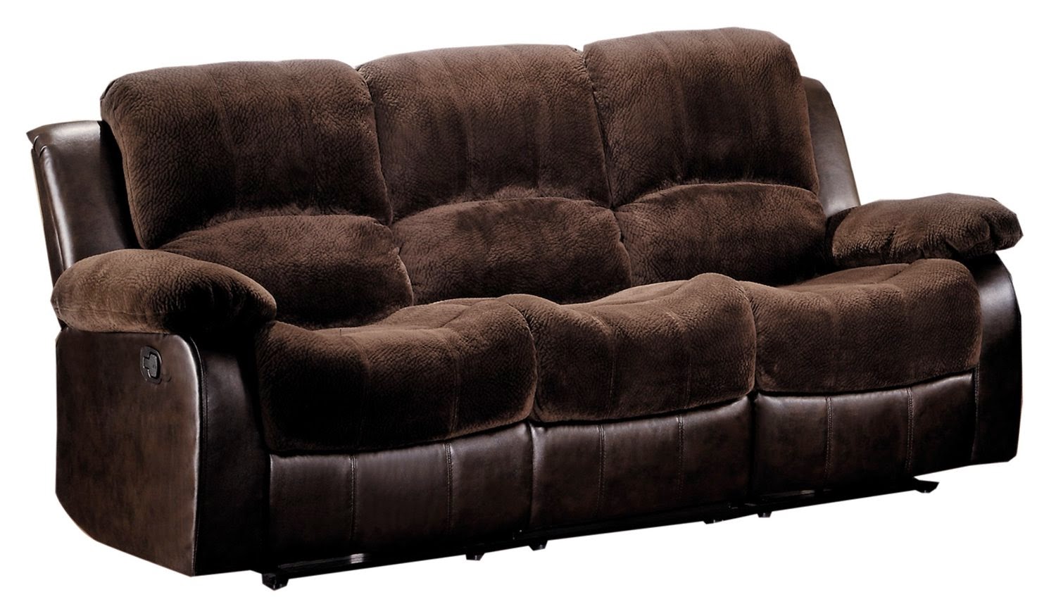 How To Find Best Reclining Sofa Brands: Reclining Microfiber Sofa