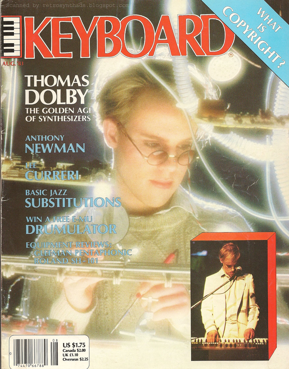 Retro Synth Ads: Yamaha DX9 and DX7 Gary Leuenberger ad, Keyboard 1983