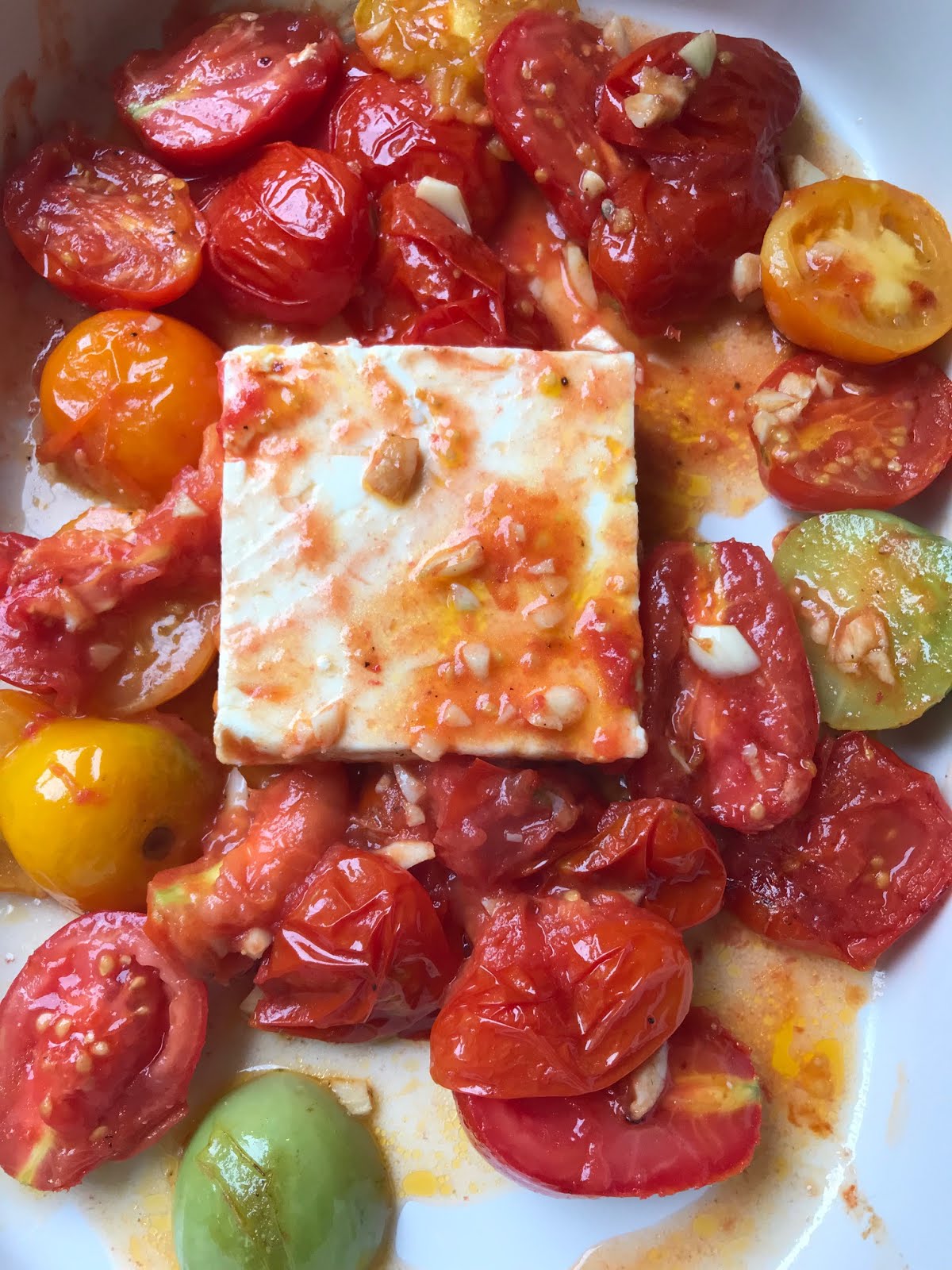 Broiled Feta and Tomatoes | Chef Jen