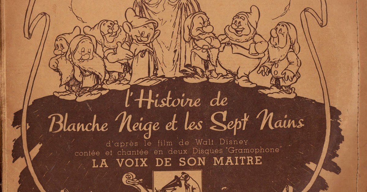 Filmic Light - Snow White Archive: 1938 French 'Snow White' 78 rpm ...