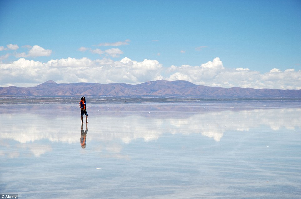 salt desert after the rain, bolivia ~ Great Panorama Picture
