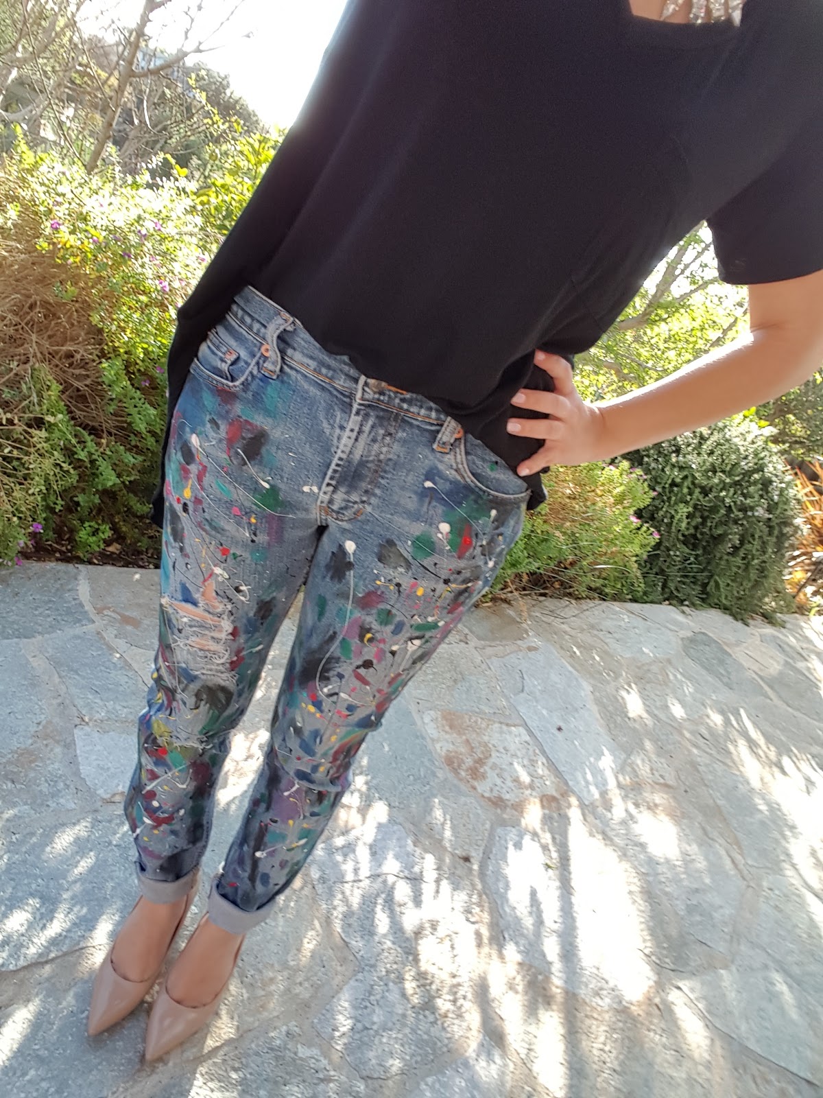 Paint Splatter Jeans Denim Fashion Upcycle Clothes paint-splatter-jeans-denim-fashion-upcycle-clothes